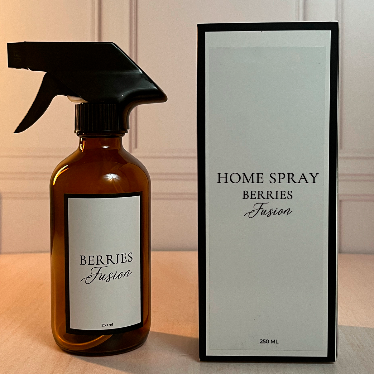 Home Spray Berries fusion 250 ml en botella de vidrio – Rosatel Chile
