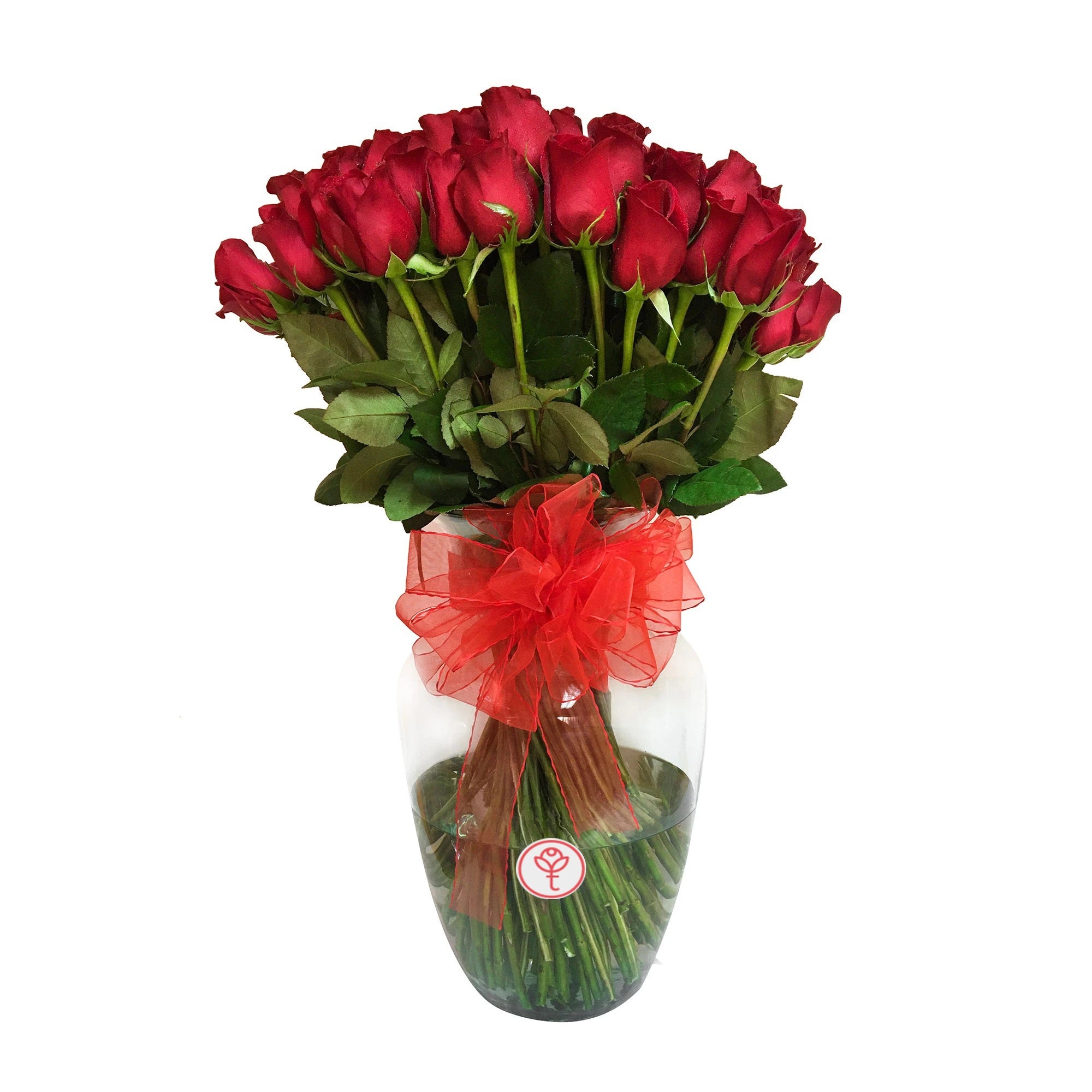 Arreglo con 100 Rosas en Florero Samaritano Grande – Rosatel Chile