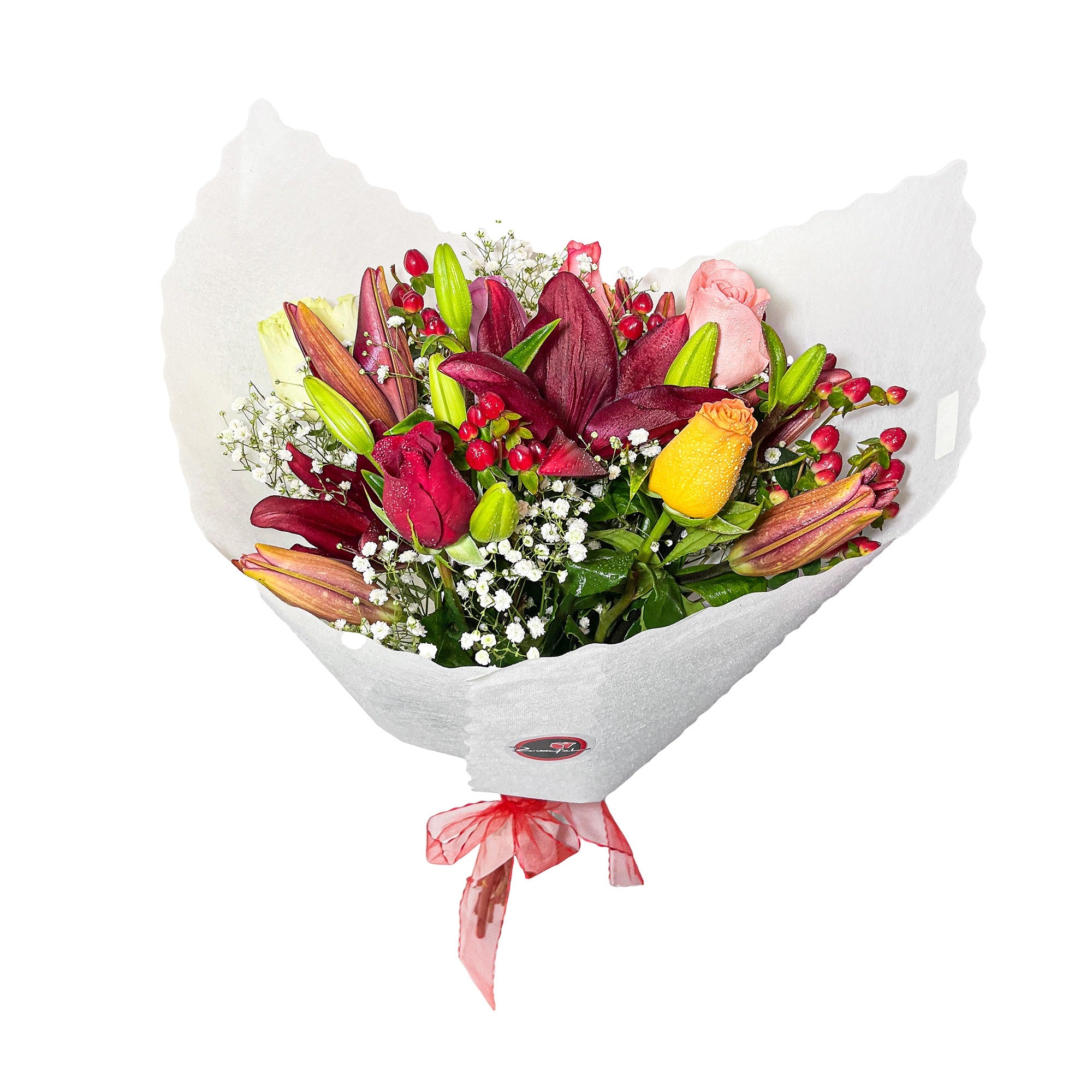 Ramo Con 6 Rosas y Liliums – Rosatel Chile